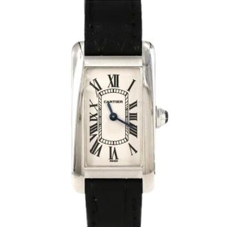 Cartier Pre-owned Tank Americaine Or Blanc Femme - Femme - Pre-owned - Blanc - Taille: ONE Size