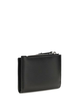 Vivienne Westwood Womens Slim Flap Leather Card Holder Black Calf Bos Taurus Wallet