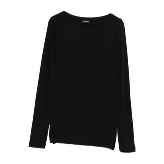Emporio Armani Femme, Tops, Noir, Taille: 36 FR Long Sleeve Top