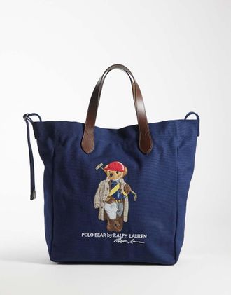 Polo Ralph Lauren Tragetasche in Newport Navy mit Bear-Stickerei