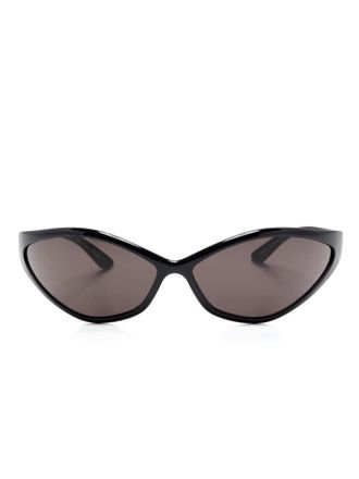 Balenciaga lunettes de soleil 90s - Noir