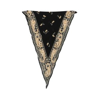 Mantero 1902 Foulard triangulaire &agrave; motif cachemire - Femme - Accessoires - Multicolore - Taille: ONE Size