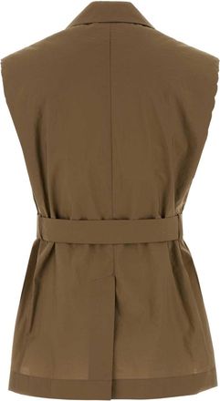 Brunello Cucinelli Cotton-Nylon Blend Vest - Beige
