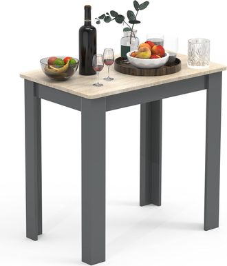 VCM Holz Esstisch | H. 76 x B. 80 x T. 50 cm | Küchentisch Speisetisch Tisch Esal