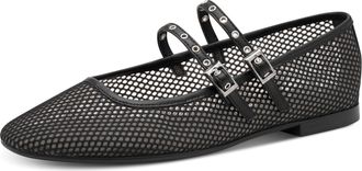 Tamaris Ballerina Damen Vegan Elegant schwarz,EU 41