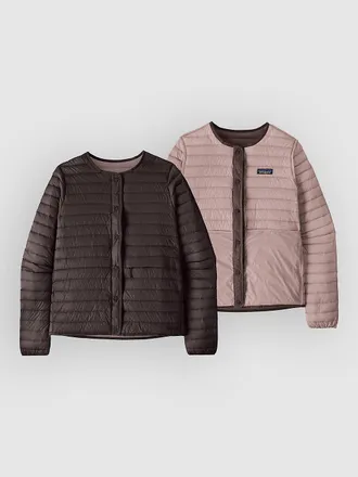 Patagonia Lw Reversible Down Sweater Cardigan marron