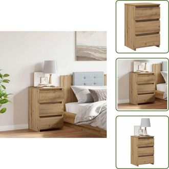 vidaXL Nachttisch Artisan-Eiche 40x35x62,5 cm Holzwerkstoff - Nachttisch - Nachttische - Nachtschrank - Nachtschr&auml;nke