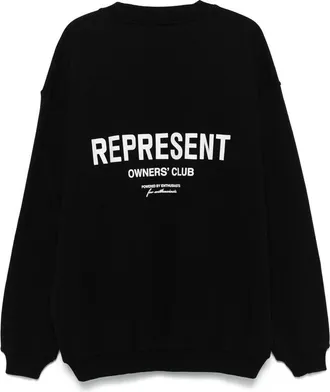 Represent Cotton Jersey Sweater - Black