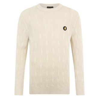 Billionaire Boys Club Wool Silk Rundhalspullover Z&ouml;pfe - - Knitwear - Herren - Beige - L