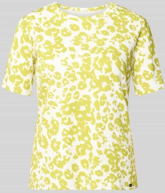Marc Cain T-Shirt im Allover-Look mit Rundhalsausschnitt