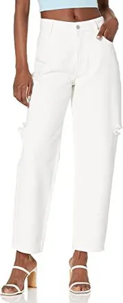 The Drop Jean pour Femme, Jambes Larges Fendues Kasen, Noir, 50