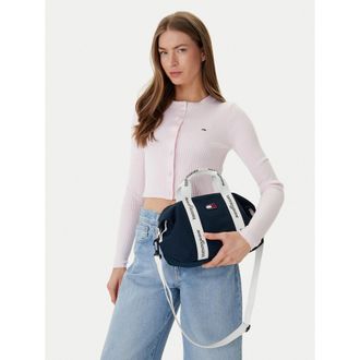 Tommy Jeans Handtasche Tommy Jeans Ess Daily Mini Tote AW0AW18460 Dunkelblau