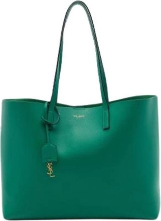 Saint Laurent Pre-owned East West Shopping Tote - - Pre-owned - Damen - Gr&uuml;n - ONE SIZE