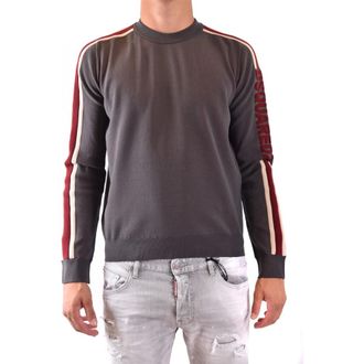 Dsquared2 Homme, Sweatshirts et sweats à capuche, Gris, Taille: M SweaT-shirt en viscose et polyester Made in IT