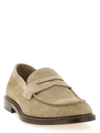 Doucal's Suede Loafer - Beige