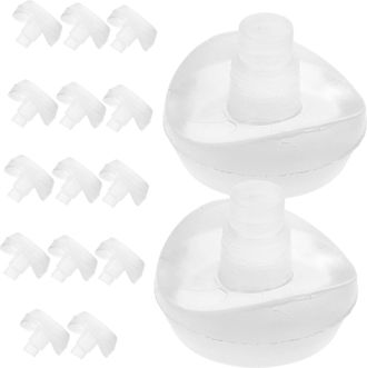 Holibanna 16 Stück Transparente Möbelgleiter Stuhlfüße Aus PVC 7mm rutschfeste Antikollisionspuffer Geräuscharm Stoßdämpfer Für Stühle Und Tische