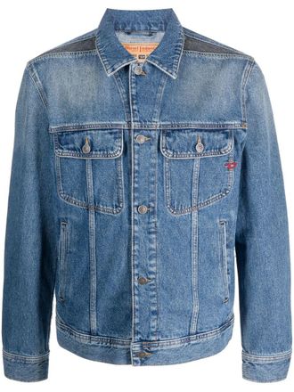 Diesel D-Barcy-Rs Jeansjacke - Blau