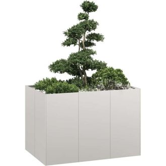 vidaXL Jardini&egrave;re 120x80x80 cm acier inoxydable Vidaxl