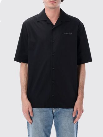 Off-white Bowlinghemd aus Baumwolle mit kubanischem Kragen und Arrow-Logo