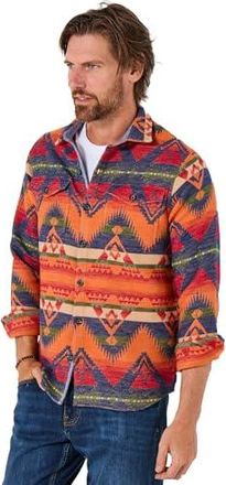Joe Browns Mens Aztec Pattern Long Sleeve Shirt Chemise, Multicolore, XXL Homme