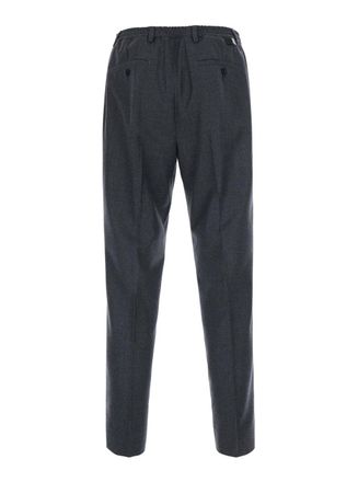 low brand Mens Straight-Leg Trousers Oversease Grey Technical Fabric