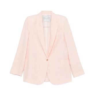 Forte_Forte Chic Leinenjacke - - Jackets - Damen - Rosa - S