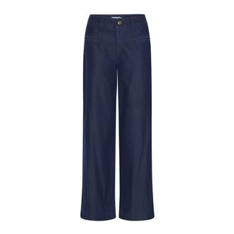 Ichi Ichi, Femme, Jeans, Bleu, Taille: 40 FR Jean Bleu Fonc&eacute; Taille Haute