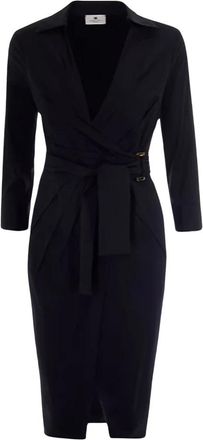 Elisabetta Franchi Femme, Robes, Noir, Taille: 38 FR Robes