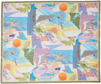 Paul Smith Homme, Accessoires, Multicolore, Taille: ONE Size Cheche en coton imprim&eacute;