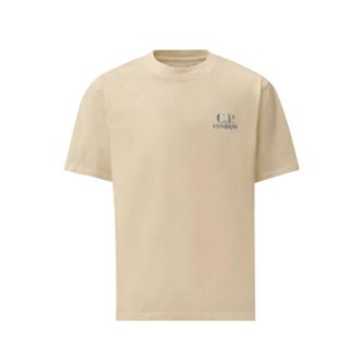 C.P. Company Kurz&auml;rmeliges Jersey-T-Shirt - - Tops - Herren - Beige - XL