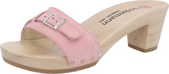 Berkemann Damen Holz Pantolette Leder medium Fu&szlig;bett: nicht herausnehmbar 3,5 blassrosa Nubuk