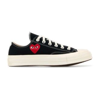 Comme Des Gar&ccedil;ons Femme, Chaussures, Noir, Taille: 41 1/2 EU Single Heart Chuck 70 Baskets