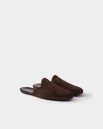 Prada Slipper aus Wildleder