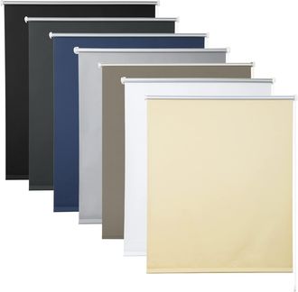 Woltu Verdunkelungsrollo ohne Bohren, Thermo Verdunkelungsrollo mit Kette, Sichtschutz, f&uuml;r T&uuml;ren und Fenster, 105 x 160 cm, Beige