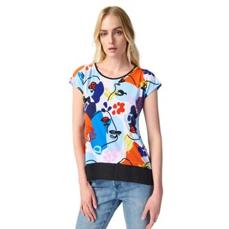 Joseph Ribkoff Face Print Trapeze Top - - Tops - Damen - Mehrfarbig - 5XL