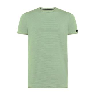 Roberto Ricci Design Rrd, Homme, Tops, Vert, Taille: M Seersucker-Texture T-Shirt