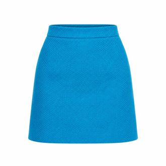 Dolce & Gabbana Baumwoll-Minirock - - Skirts - Damen - Blau - S