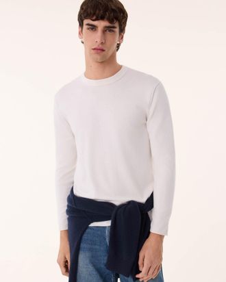 Kujten Pull coton-cachemire homme col rond - Pull Connie
