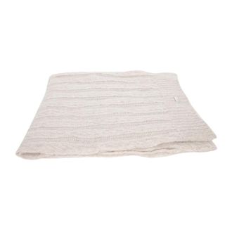 Herno Resort Schal aus Zopfmuster-Alpakawolle - - Accessories - Damen - Wei&szlig; - ONE SIZE