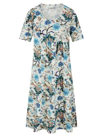 Peter Hahn Kleid Selma Green Cotton weiss