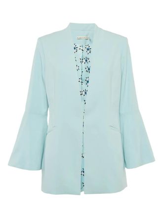 Alice & Olivia blazer &agrave; design sans col - Bleu