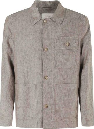Seventy Homme, Vestes, Brun, Taille: M Jacket Shirt