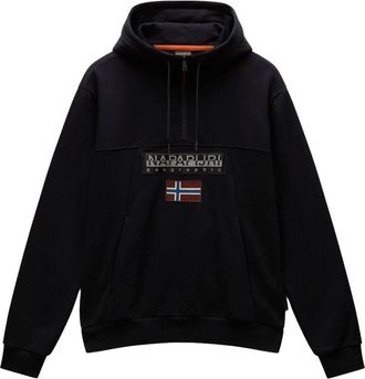 Napapijri Homme, Sweatshirts et sweats à capuche, Noir, Taille: XL Burgee Sweat à capuche