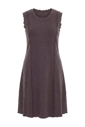 Ulla Popken Midikleid Jerseykleid Rippjersey Rundhals &auml;rmellos