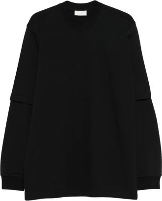 Yes London sweat à manches superposées - Noir