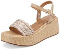 Queen Helena Sandales avec plateau femme ZM11052, Nude, 40 EU