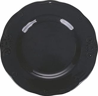 Villa D'Este Home Tivoli Set 6 Teller aus emailliertem Steinzeug Ø27 cm, Duchessa Stones