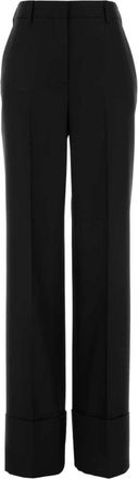 Valentino Garavani Femme, Pantalons, Noir, Taille: 38 FR Pantalon en laine vierge