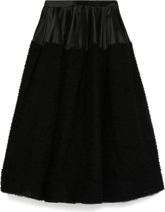 Viktor & Rolf jupe Circle à volants - Noir