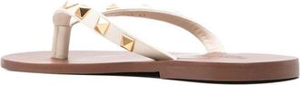 Valentino Garavani Rockstud-Embellished Sandal - Beige